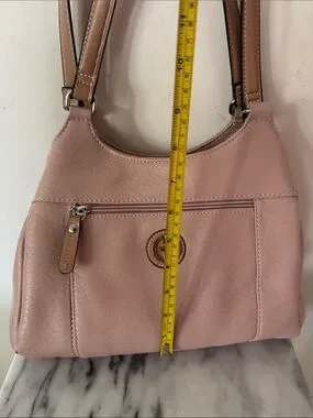 Gianni Bini | Bags | Gianni Bini Blush Pink Shoulder Bag With Double ...